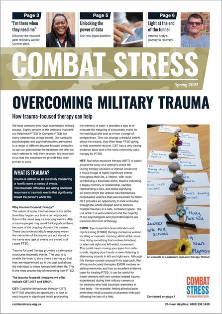 Combat Stress Newspaper - Autumn 2024 | Combat Stress Trading Ltd